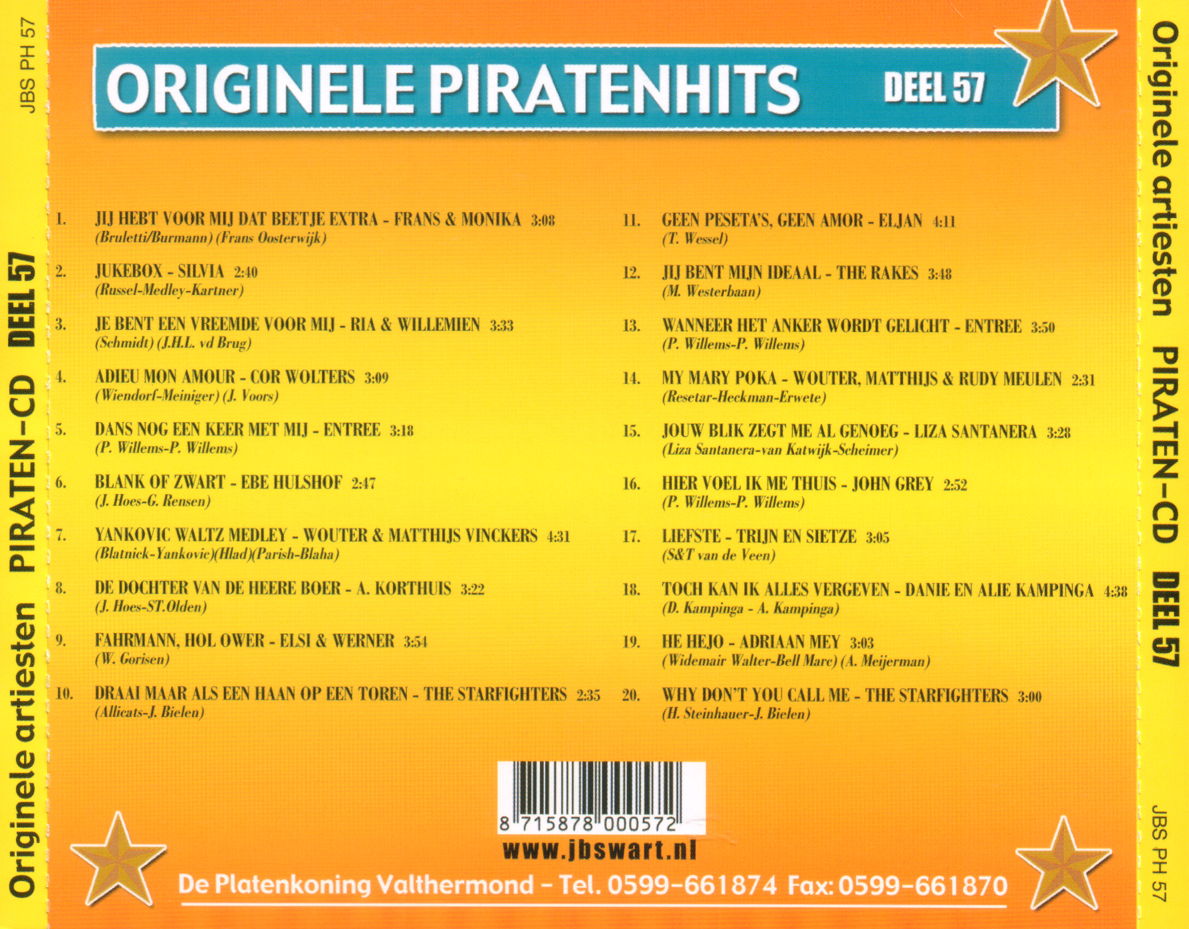 Piraten CD Deel 57 : Back | CD Covers | Cover Century | Over 1.000.000 ...
